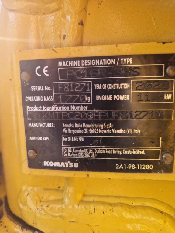 Komatsu PC18MR-5 - Miniescavatore in vendita a Padova da Varini Srl